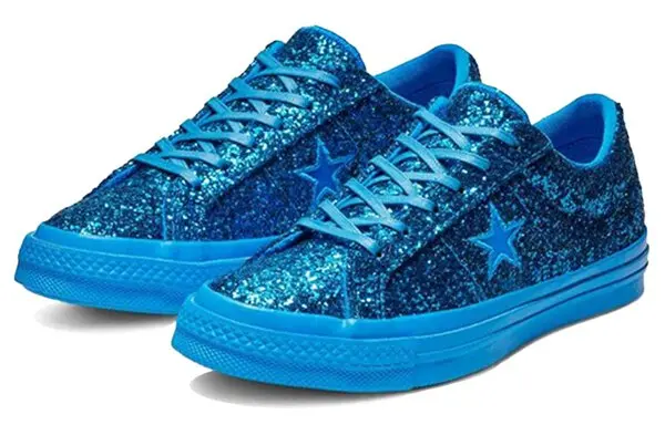 CONVERSE One Star Glitter Sneakers - Blue