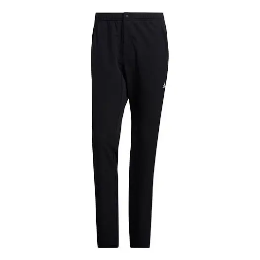 Adidas Lacing Elastic Waistband Slim Fit Sports Pants/trousers/joggers Black - Multi-color