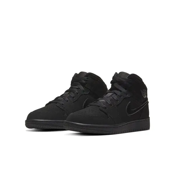 JORDAN 1 Mid Se Gs "triple - Black