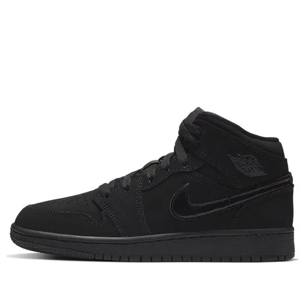 JORDAN 1 Mid Se Gs "triple - Black