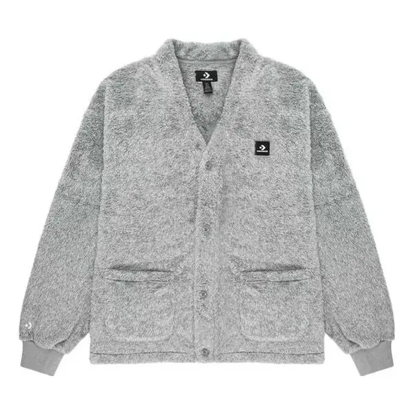 CONVERSE Pile Fur Cardigan - Grey