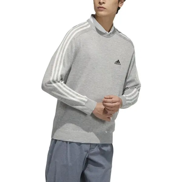 Adidas 3-stripes Long Sleeve Crew Neck Sweater