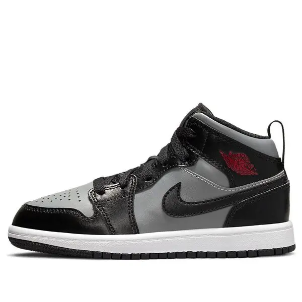 JORDAN 1 Mid 'shadow - Black/grey