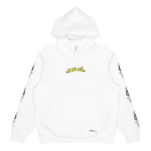 Adidas Neo Basketball Graphic Hoodie - White