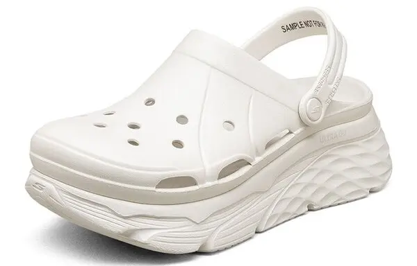 Sketchers Foamies Max Cushioning Slip-on Clog - White