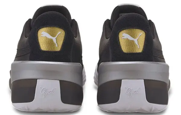 PUMA Clyde Hardwood Metallic Basketball Sneakers - Black