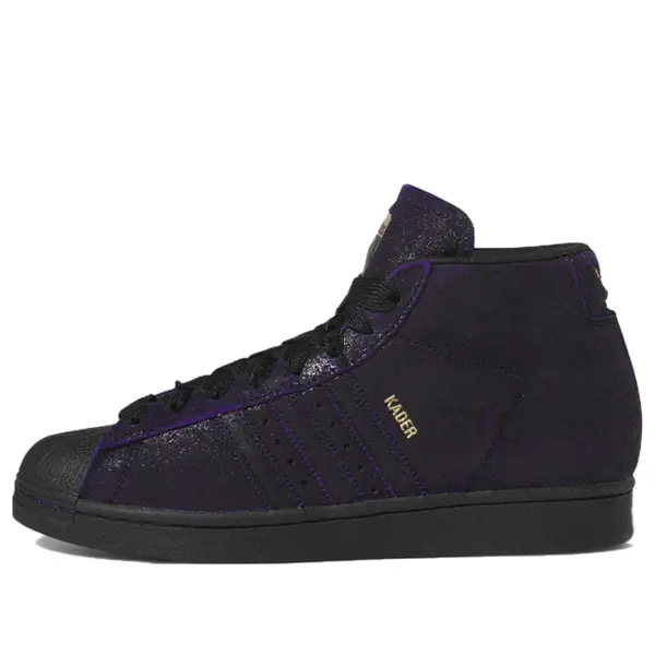 Adidas Pro Model Adv X Kader High Top Sneakers - Black/gold