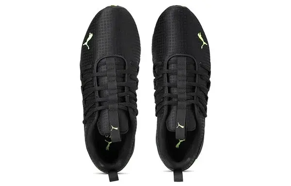 PUMA Axelion Rip Athletic Sneakers - Black/green