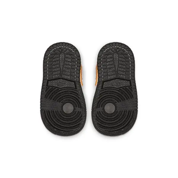 JORDAN 1 Mid Sneakers - Black/orange