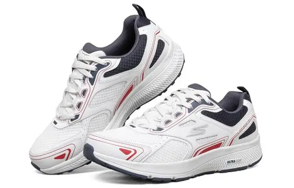 Sketchers Go Run Consistent Athletic Sneakers - Whiteblackred