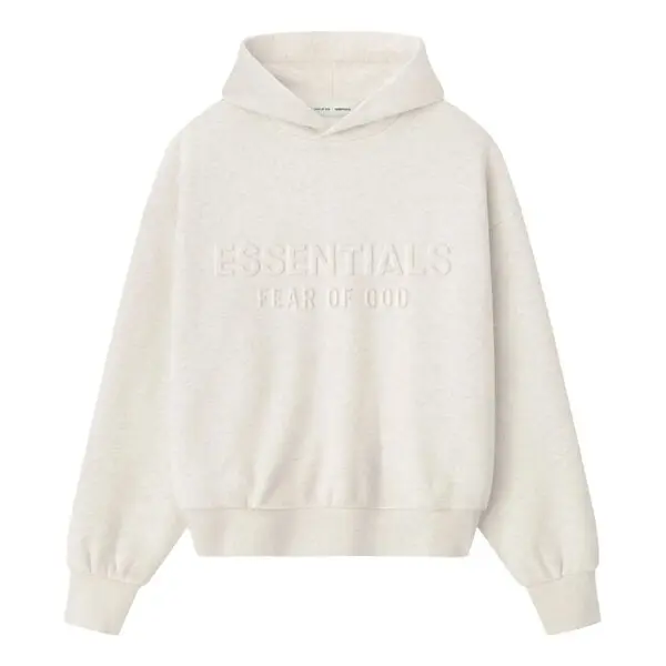 Fear Of God Embossed Classic Hoodie - Oatmeal Heather