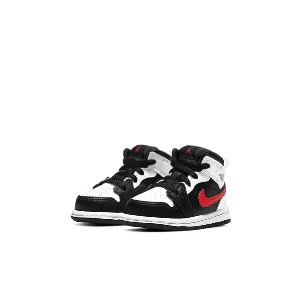 JORDAN 1 Mid Se - Black/white/red