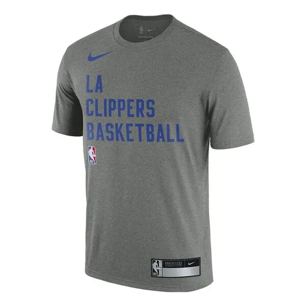 Nike X Nba La Clippers Dri-fit Basketball T-shirt - Grey