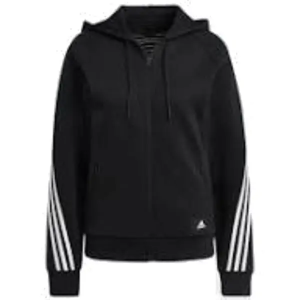 Adidas Future Icons 3-stripes Hooded Track Top - Black/white