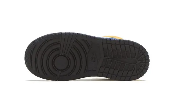 JORDAN 1 Mid Sneakers - Yellow/white/blue