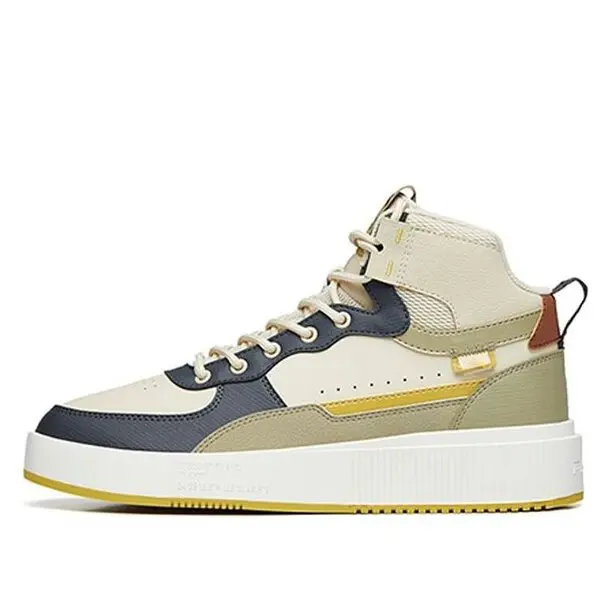 ANTA Life Series Sneakers Platform High - Beige/blue/tan