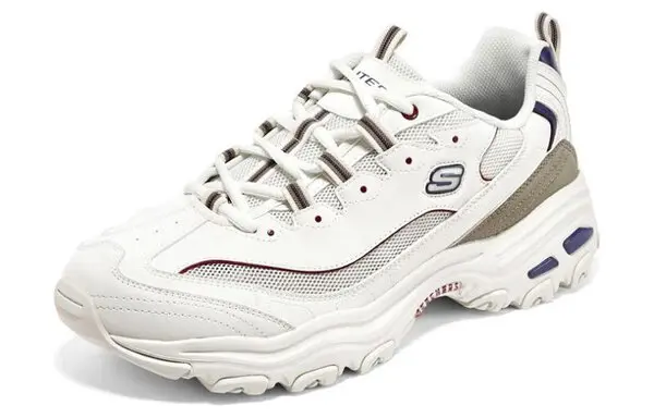 Sketchers Dlites 1.0 Lace-up Sneakers - White/brown