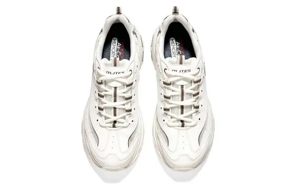 Sketchers Dlites 1.0 Lace-up Sneakers - White/brown