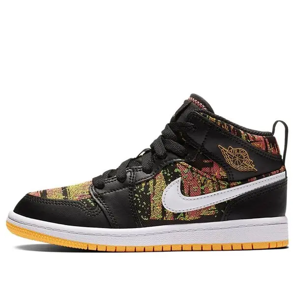 JORDAN 1 Mid Se - Blackwhiteorange