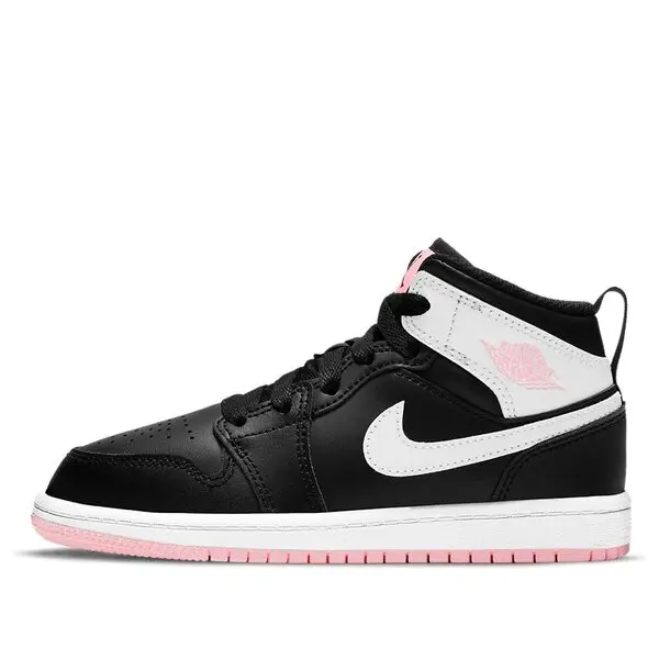 JORDAN Air 1 Mid Sneakers - Black/pink