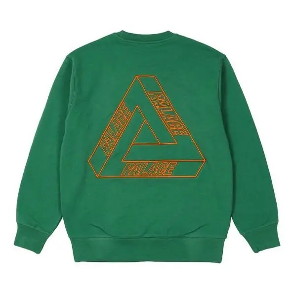 PALACE Crewneck With Triangle Graphic - Green