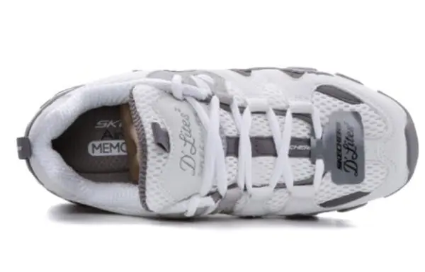 Sketchers D'lites 2.0 Athletic Sneakers - Grey/white