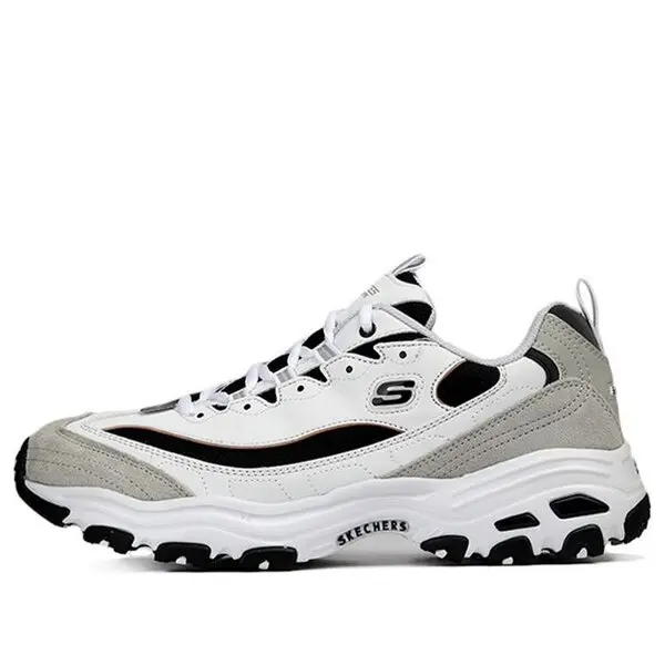 Sketchers D'lites 1.0 Low Top Sneakers - White/grey