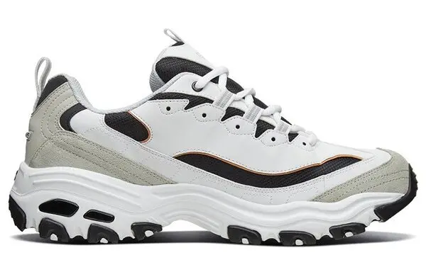Sketchers D'lites 1.0 Low Top Sneakers - White/grey