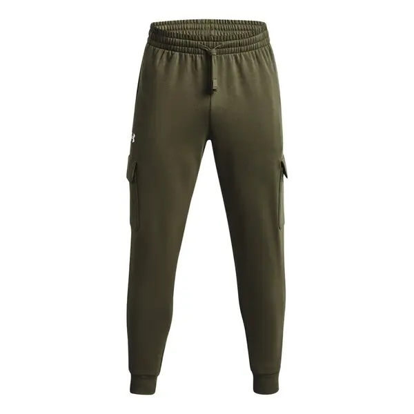 Under Armour Rival Fleece Cargo Joggers - Olive Green