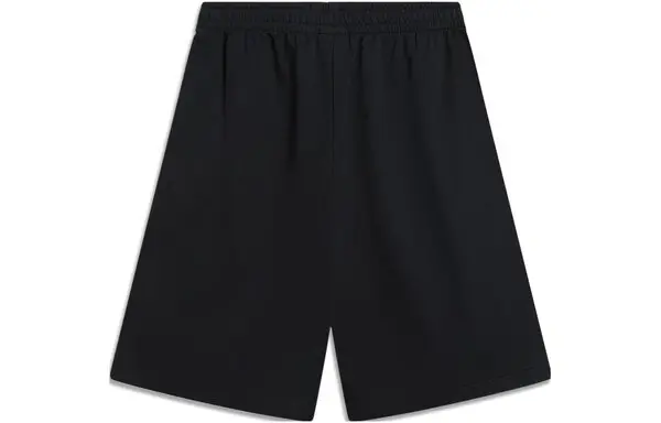 LI-NING Double Embroidered Logo Shorts - Black
