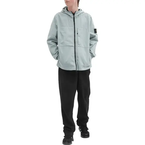 Stone Island Supima Cotton Twill Stretch Hooded Jacket