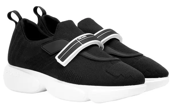 Prada Cloudbust Rubber And Leather Sneakers