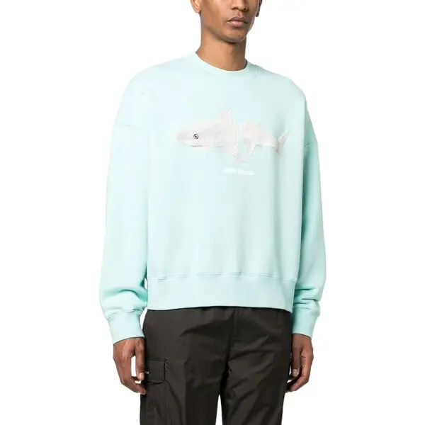 Palm Angels Split Shark Crewneck Sweater