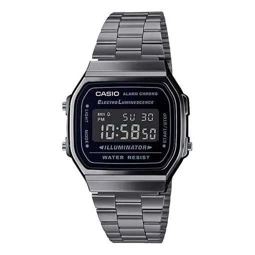 Casio Stainless Steel Digital Watch - Silver