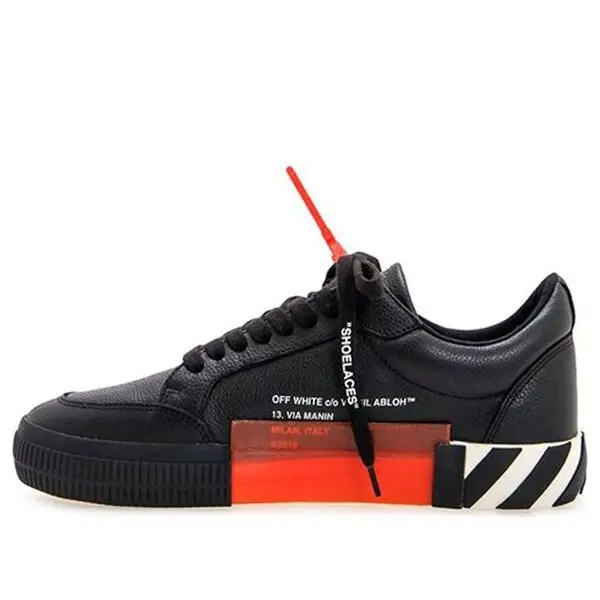 Off-White Vulcanized Low Top Sneakers - Black