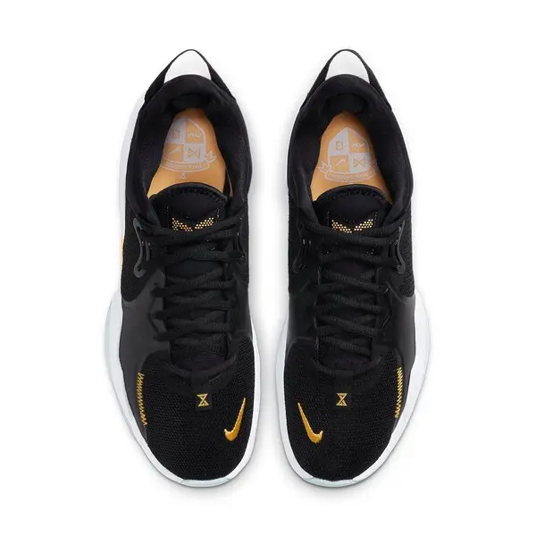 Nike Pg 5 Low Top Athletic Sneakers - Black