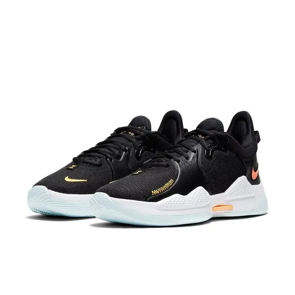 Nike Pg 5 Low Top Athletic Sneakers - Black