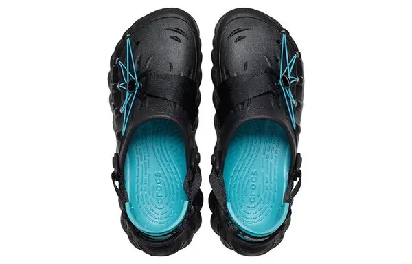 CROCS Echo Reflective Laces Clog - Black/teal