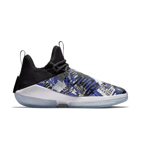 JORDAN Jumpman Hustle "dark Concord" Sneakers - Black/blue/white