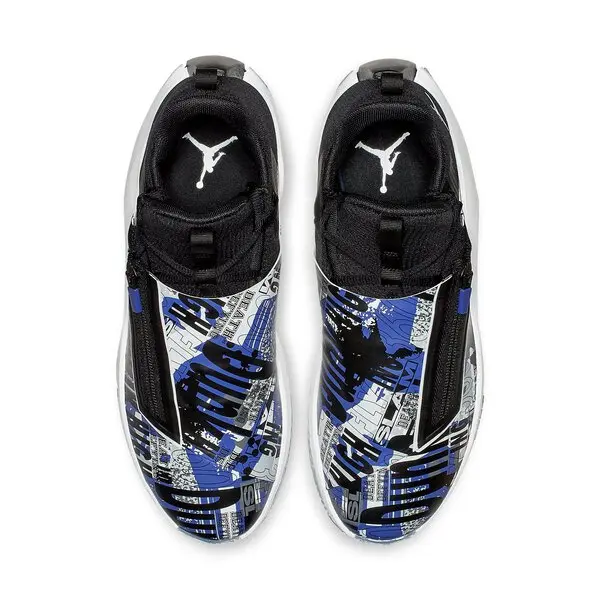 JORDAN Jumpman Hustle "dark Concord" Sneakers - Black/blue/white