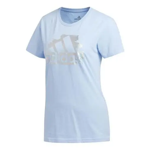 Adidas See U Ss Tee Short Sleeve Training Top - Light Blue