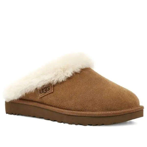 UGG S Genuine Sheepskin Lined Slipper - Tan
