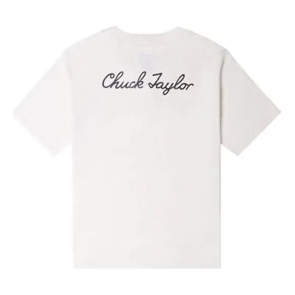CONVERSE Chuck Taylor Logo Button-up T-shirt Asia Sizing 'white