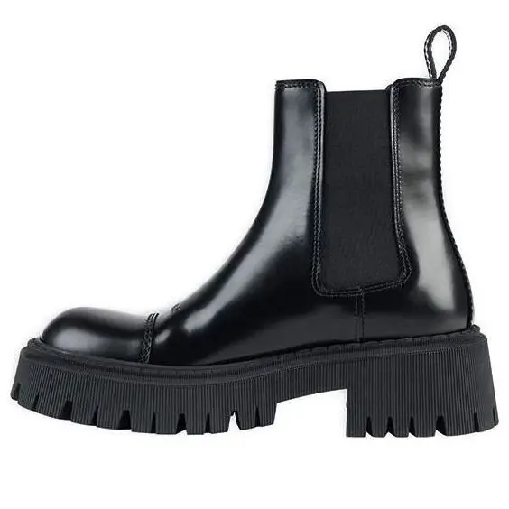 Balenciaga Tractor Lug Sole Chelsea Boots - Black