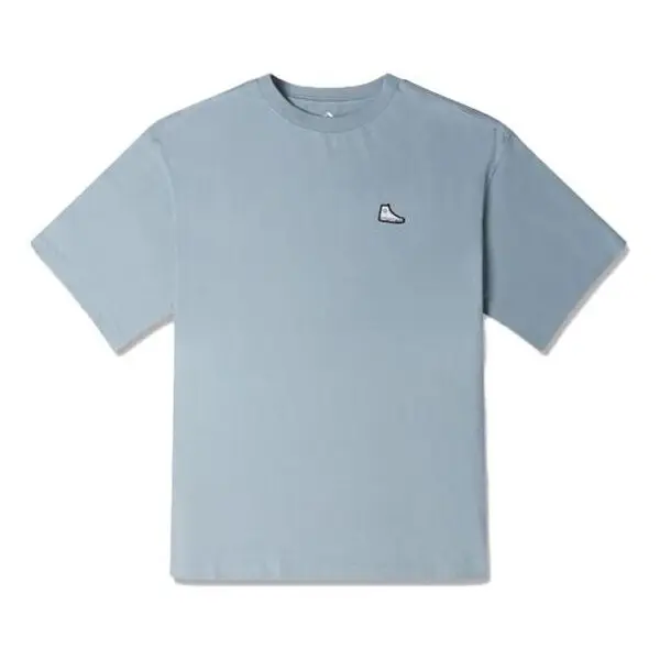 CONVERSE Go-to Sneaker Patch T-shirt Asia Sizing 'tidepool Grey - Blue