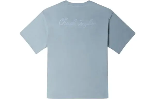 CONVERSE Go-to Sneaker Patch T-shirt Asia Sizing 'tidepool Grey - Blue