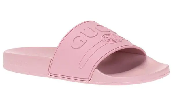 Gucci Embossed Slide Sandals