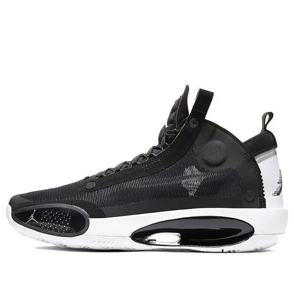 JORDAN 34 Eclipse Sneakers - Black/metallic Silver-white