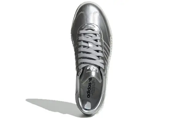 Adidas Sambarose Metallic Platform Sneakers - Silver