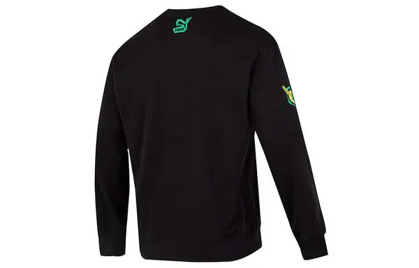 PUMA Classics Street Sport Crewneck Sweatshirt - Black/green
